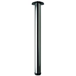 Hettich Set Tischbeine Tischf&uuml;&szlig;e (D60x700-730mm, Edelstahl-Optik, 4 Stk.) 40649
