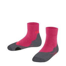 Falke Wandersocken 'TK2 Short' M&auml;dchen Gr&ouml;&szlig;e 31/34 dunkelgrau / fuchsia