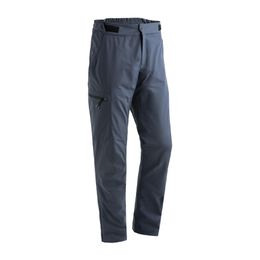 Funktionshose Maier Sports "R3 Zed Pants M", Herren, Gr. 48, Normalgr&ouml;&szlig;en, blau (graublau), 100% Polyester, Hosen Funktionshose, Herren Outdoorhose elastische Wanderhose Regular fit