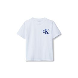 Calvin Klein Jeans T-Shirt Jungen Gr&ouml;&szlig;e 170/176 blau / wei&szlig;