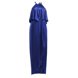 Goddiva Maxikleid Damen Größe 44 navy Winterkleid
