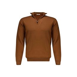 Deeluxe Pullover 'Almanach' Herren Gr&ouml;&szlig;e XXXL cognac / schwarz