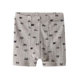 name it Boxershorts Jungen Gr&ouml;&szlig;e 110 dunkelgrau / graumeliert / schwarz