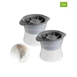 Cilio 2er-Set: Eiskugelformen "Grande" in Grau - (H)10,5 cm - 16% | Gedeckter-tisch