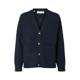 Selected Strickjacke 'SLFKAMMA' Damen Größe L saphir