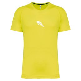 F4NT4STIC T-Shirt 'Sports Running Shoe' Damen Gr&ouml;&szlig;e S gelb