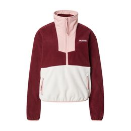 Columbia Sportpullover 'Sequoia Grove' Damen Größe L rosa / dunkelrot / weiß