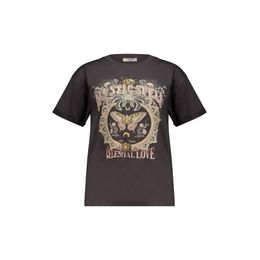 Deeluxe T-Shirt 'Celeste' Damen Gr&ouml;&szlig;e XXL kitt / schoko / gold / gr&uuml;n