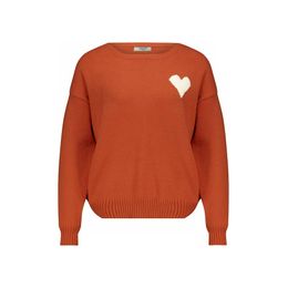 Deeluxe Pullover 'ADONIS' M&auml;dchen Gr&ouml;&szlig;e 170/176 orange / wei&szlig;