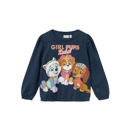 name it Sweatshirt 'Paw Patrol' M&auml;dchen Gr&ouml;&szlig;e 104 marine / braun / hellgrau / rosa