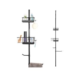 bremermann Teleskop-Badregalmax. 290 cm schwarz | Gr.: onesize