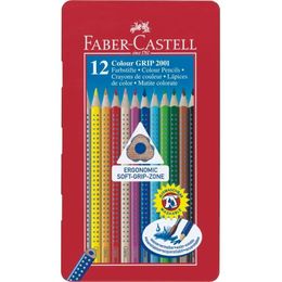 Faber-Castell Farbstifte Colour Grip Packung mit 12-er Metall-Etui | Gr.: onesize
