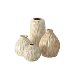 Boltze Vasen Zalina 4er in creme | Gr.: onesize
