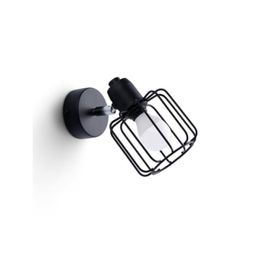 Nice Lamps Wandleuchte SALOM 1 in schwarz H 18cm | Gr.: onesize