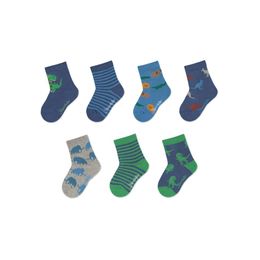 Sterntaler Socken 7er-Box Wildnis in helles blau | Gr.: 18
