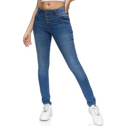 REPUBLIX Skinny-Fit Jeans ISLA in Mid Blue | Gr.: 32