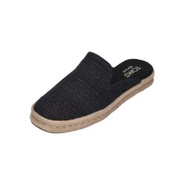 Toms Shoes TOMS Espadrilles SANTIAGO MULE in schwarz | Gr.: 40