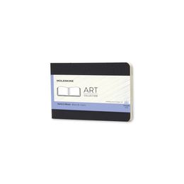 Moleskine Skizzenalbum mit Kartoneinband - Blanko - 120g-Papier in Schwarz | Gr.: Quadratisch (19 x 19 cm)