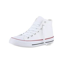 VAN HILL Sneaker High Allison in Weiss Rot | Gr.: 44
