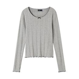 name it Oberteil mit langen Ärmeln in Grey Melange | Gr.: 158/164
