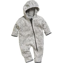 Playshoes Strickfleece-Overall in Grau | Gr.: 68