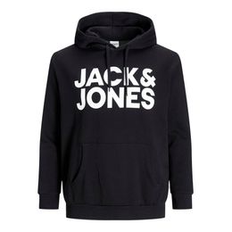 Jack & Jones Plus JACK & JONES PLUS Hoodie in Schwarz | Gr.: 6XL