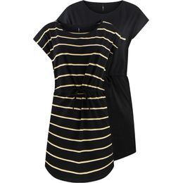 Only Kleid ONLMAY S/S DRESS 2er Pack in Schwarz | Gr.: XXL