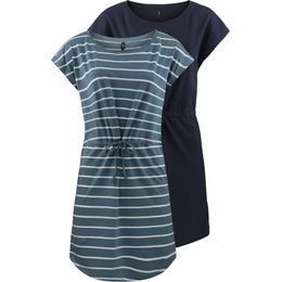 Only Kleid ONLMAY S/S DRESS 2er Pack in Blau | Gr.: M