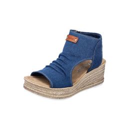 Rieker Schaftsandalen in Blau | Gr.: 38
