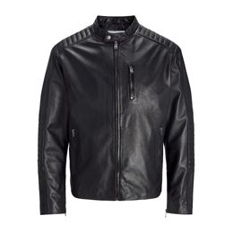Jack & Jones Jack & Jones Lederjacke in Black | Gr.: M