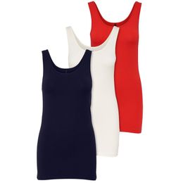 Only 3er-Set New Long Tank Top in Mix 5 | Gr.: M