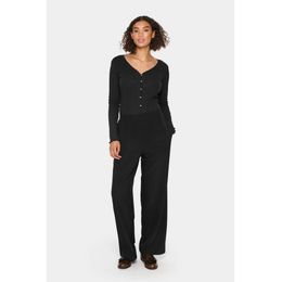 Saint Tropez Casual Hose CelestSZ Gerade Passform in Black | Gr.: L