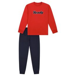 Schiesser Pyjama Nightwear 3 in rot | Gr.: 140