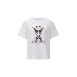Rich & Royal Rich & Royal T-Shirt Giraffe in White | Gr.: S