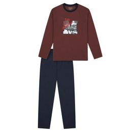 Schiesser Pyjama Nightwear in burgund | Gr.: 152