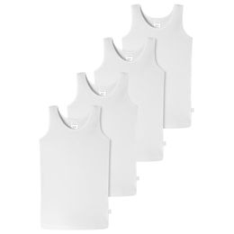 Schiesser Unterhemd / Tanktop Kids Girls 95/5 Organic Cotton in Wei&szlig; | Gr.: 92