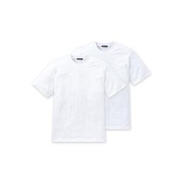 Schiesser American T-Shirt 2er-Pack Essentials in Weiß | Gr.: XXL