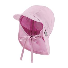 Sterntaler Schirmm&uuml;tze mit Nackenschutz uni in rose | Gr.: 43 cm