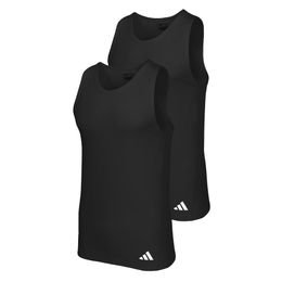 adidas Sportswear Unterhemd / Tanktop Active Flex Cotton Ergonomic in Schwarz | Gr.: L