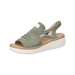Rieker Komfort-Sandalen in schilf/offwhite | Gr.: 40
