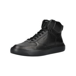Sneaker Geox "Geox Sneaker Leder/Textil", Herren, Gr. 40, schwarz, Leder, Textil, Schuhe