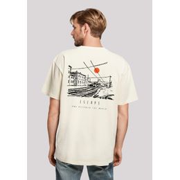 F4NT4STIC Herren T-Shirt "Oversize Escape Discover the World Town"sand, Gr. XXL, Obermaterial: 100% Baumwolle, Shirts, Premium Qualität, ESCAPE