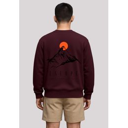 Sweatshirt F4NT4STIC "Escape Discover the World Mountain", Herren, Gr. 3XL, maroon, Obermaterial: 80% Baumwolle, 20% Polyester, regular fit, Rundhals, ohne B&uuml;ndchen, Sweatshirts Sweatshirt, Premium Qualit&auml;t, ESCAPE Collection