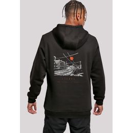 Kapuzenpullover F4NT4STIC "Escape Discover the World Town Train Station", Herren, Gr. 4XL, schwarz, Obermaterial: 65% Baumwolle, 35% Polyester, slim fit, Pullover, Premium Qualität, ESCAPE Collection