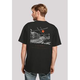 T-Shirt F4NT4STIC "Oversize Escape Discover the World Town", Herren, Gr. M, schwarz, Obermaterial: 100% Baumwolle, oversize, Rundhals, ohne Bündchen, Shirts, Premium Qualität, ESCAPE Collection