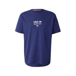 Tommy Hilfiger T-Shirt Herren Gr&ouml;&szlig;e L dunkelblau / rot / wei&szlig;