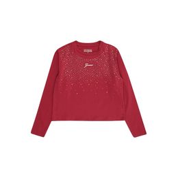 Guess Shirt M&auml;dchen Gr&ouml;&szlig;e 122 cranberry / silber / wei&szlig;