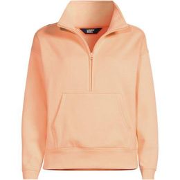 LANDS' END Sweatshirt SERIOUS SWEATS mit Rei&szlig;verschluss, Damen,  Orange, Baumwoll-Mischung/Polyester-Mischung, by Lands' End
