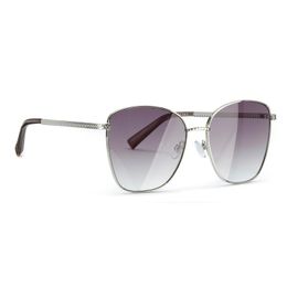 Lascana Damen Lascana Sonnenbrille modische Sonnenbrille mit gro&szlig;en Gl&auml;sern, Damenbrille silber