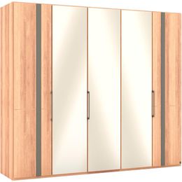 Musterring Dreht&uuml;renschrank &raquo;Sorrent, Kleiderschrank, Schrank, teilmassiv Eiche&laquo; mit T&uuml;rd&auml;mpfern, in 5 Breiten & 2 H&ouml;hen, extra B&ouml;den, MADE IN GERMANY, T&uuml;ren 